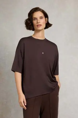 Holland Cooper Oversized Monogram Tee 's - Walnut