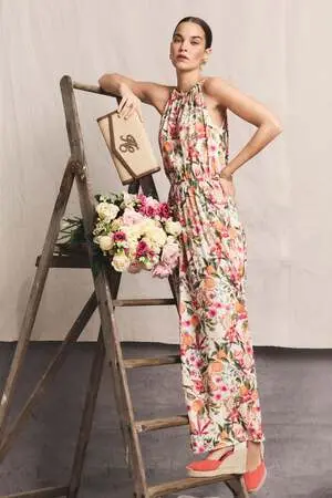 Holland Cooper Paloma Maxi Dress The Ry 's - Orange