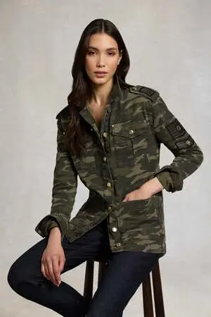 Holland Cooper Premium Artillery Jacket Washed 's - Camo
