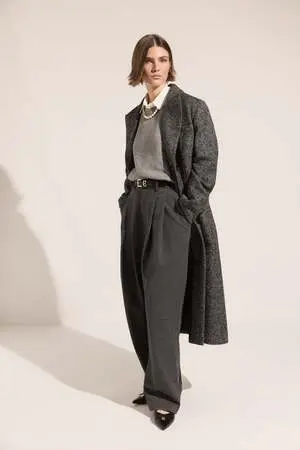 Holland Cooper Richmond Wide Leg Trouser Marl 's - Grey