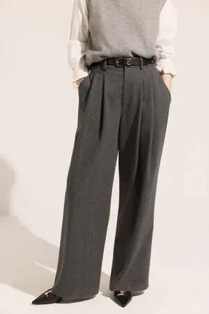 Holland Cooper Richmond Wide Leg Trouser Marl 's