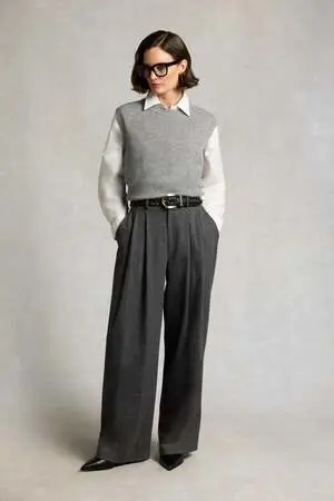 Holland Cooper Richmond Wide Leg Trouser Marl 's