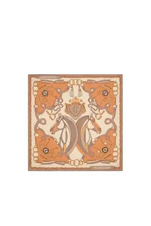Holland Cooper Silk Scarf Saddle - Tan