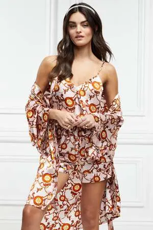 Holland Cooper Silk Dressing Gown 's