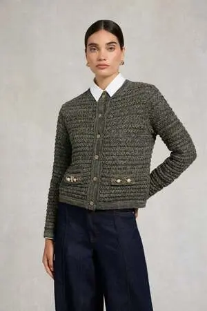 Holland Cooper Sofia Knitted Jacket 's - Green