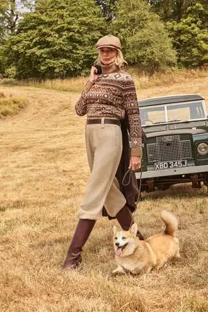 Holland Cooper Vostock Roll Neck Knit Fairisle 's