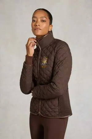 Holland Cooper Boughton Diamond Quilt Jacket 's - Walnut