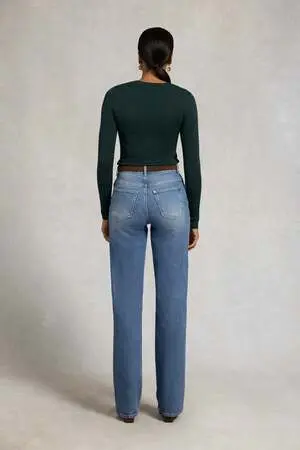 Holland Cooper Buttoned Knit Crew Neck Deep 's