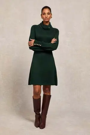 Holland Cooper Chamonix Fit & Flare Dress Deep 's