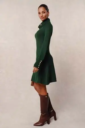 Holland Cooper Chamonix Fit & Flare Dress Deep 's
