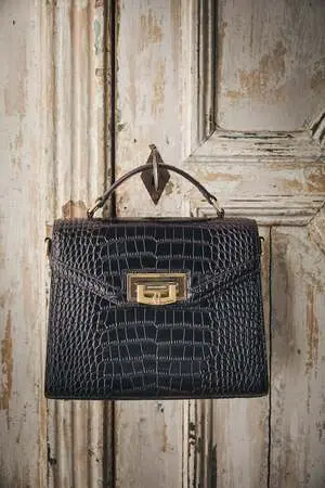 Holland Cooper Cheltenham Bag Berry Croc 's