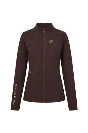 Holland Cooper Chiltern Zip Training Top 's - Chocolate