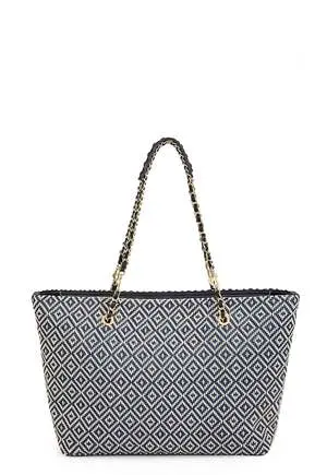 Holland Cooper Amalfi Straw Tote Geo