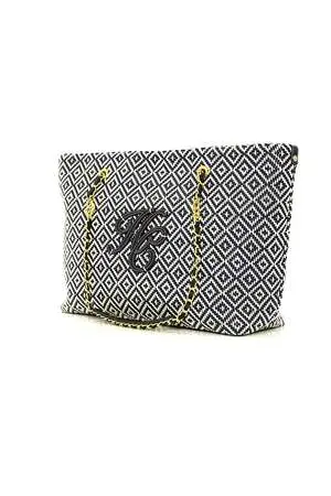 Holland Cooper Amalfi Straw Tote Geo
