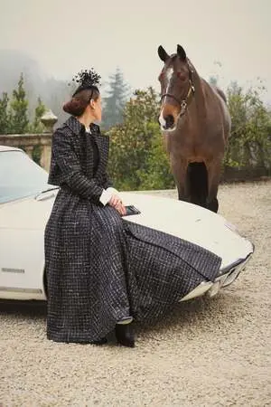 Holland Cooper 360 Maxi Tweed Circle Skirt & Silver Couture Tweed 's