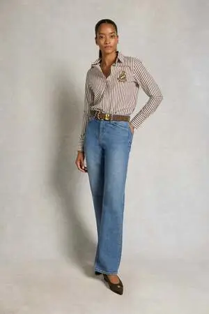Holland Cooper Classic Button Down Shirt Stripe 's