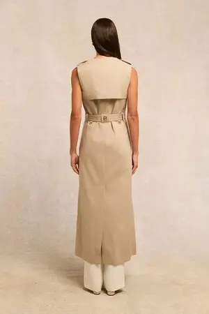 Holland Cooper Collarless Trench Gilet French 's