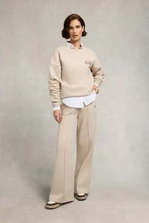 Holland Cooper Collegiate Wide Leg Jogger 's - Stone