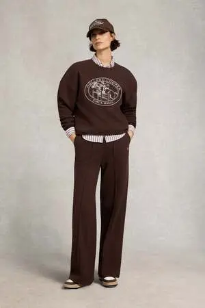 Holland Cooper Collegiate Wide Leg Jogger 's - Walnut