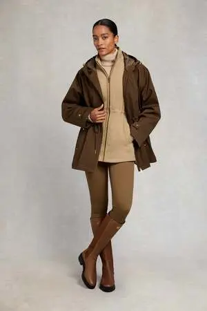 Holland Cooper Country Longline Fleece Gilet - Sand