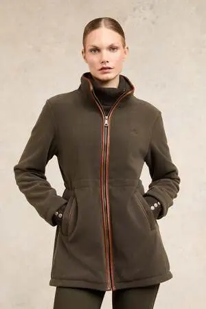 Holland Cooper Country Longline Fleece 's - Khaki