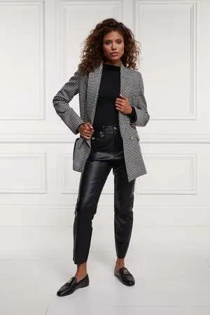 Holland Cooper Dunwick Faux Leather Pant 's - Black