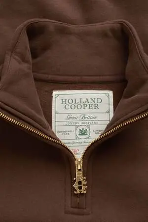 Holland Cooper Essential Relaxed Quarter Zip Sweat 's