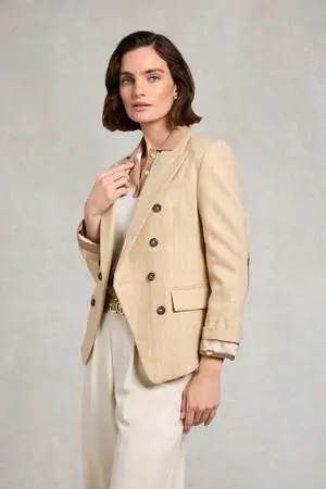 Holland Cooper Falmouth Knitted Polo Natural 's