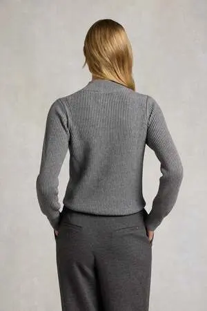 Holland Cooper Appleton High Neck Knit Slate