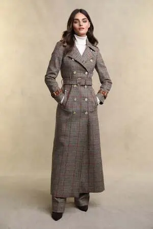 Holland Cooper Full Length Marlborough Trench Coat Windsor 's - Orange