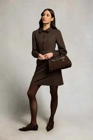 Holland Cooper Hawthorn Mini Dress Herringbone 's