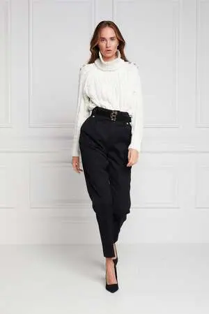 Holland Cooper High Waisted Peg Trouser Barathea 's