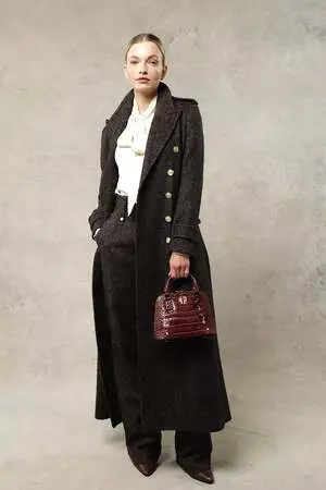 Holland Cooper High Waisted Straight Trouser Herringbone 's
