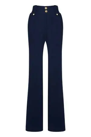 Holland Cooper High Waisted Straight Trouser Linen 's