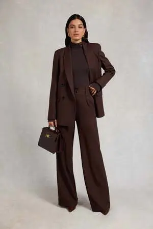 Holland Cooper High Waisted Wide Leg Trouser Twill 's