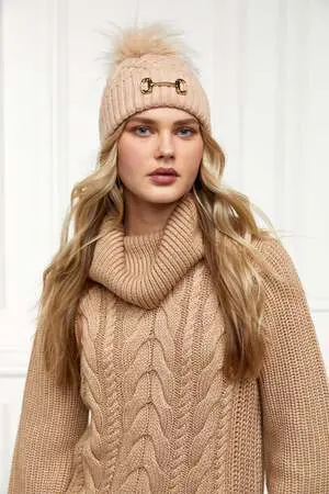 Holland Cooper Horsebit Bobble Hat 's