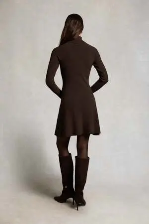 Holland Cooper Aspen Knitted Dress Olive 's