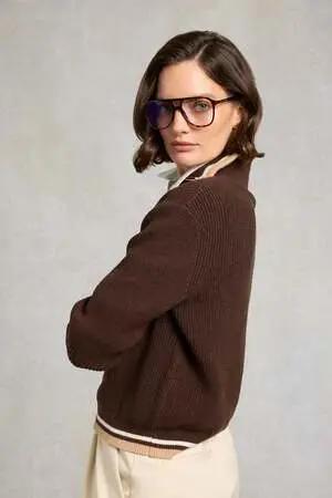 Holland Cooper Jessica Quarter Zip Knit 's