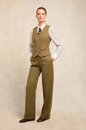 Holland Cooper Kensington Waistcoat Herringbone 's
