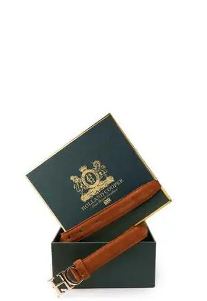 Holland Cooper Atelier Ultra Slim Belt Suede 's 2-4 's - Tan