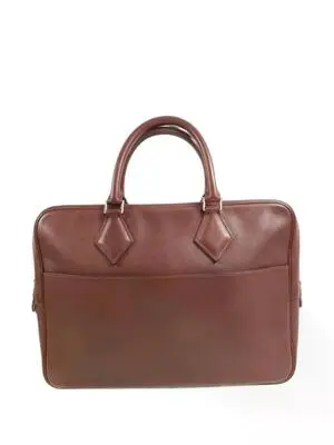 Hermès 2011 38 Plume Dog Leather Briefcase