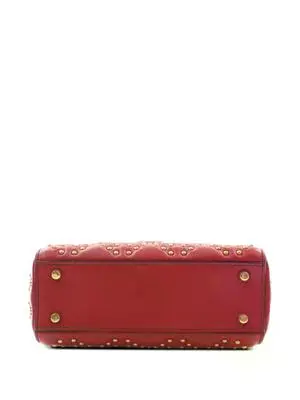 Dior 2017 Mini Lambskin Cannage Studded Supple Lady Satchel