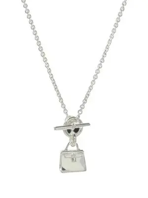 Hermès Kelly Pendant Necklace - Silver