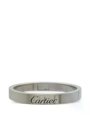 Cartier C De Engraved-logo Ring