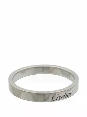 Cartier C De Engraved-logo Ring