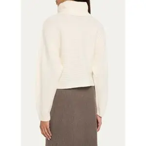 Simkhai Orlienne Ribbed Turtleneck Wrap Sweater