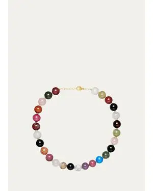 Jia Jia Oracle Gemstone Sphere Necklace