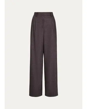 TWP Hudson Checked Pleated Straight-leg Pants