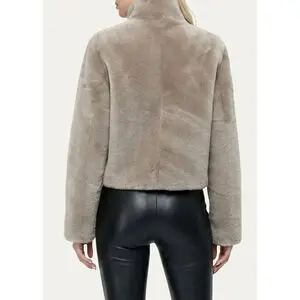 Gorski Merino Shearling Lamb Zip Jacket
