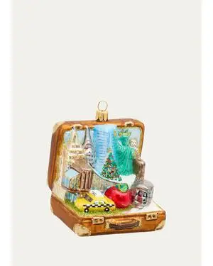 IMPULS Suitcase Of Nyc Glass Ornat - Multi
